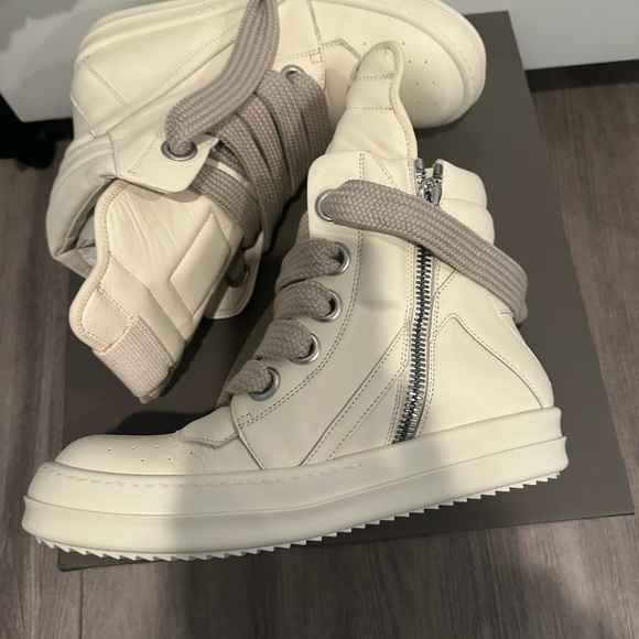 Rick Owens | Shoes | Rick Owens Jumbo Lace Geobaskets Milk Size 4 ...
